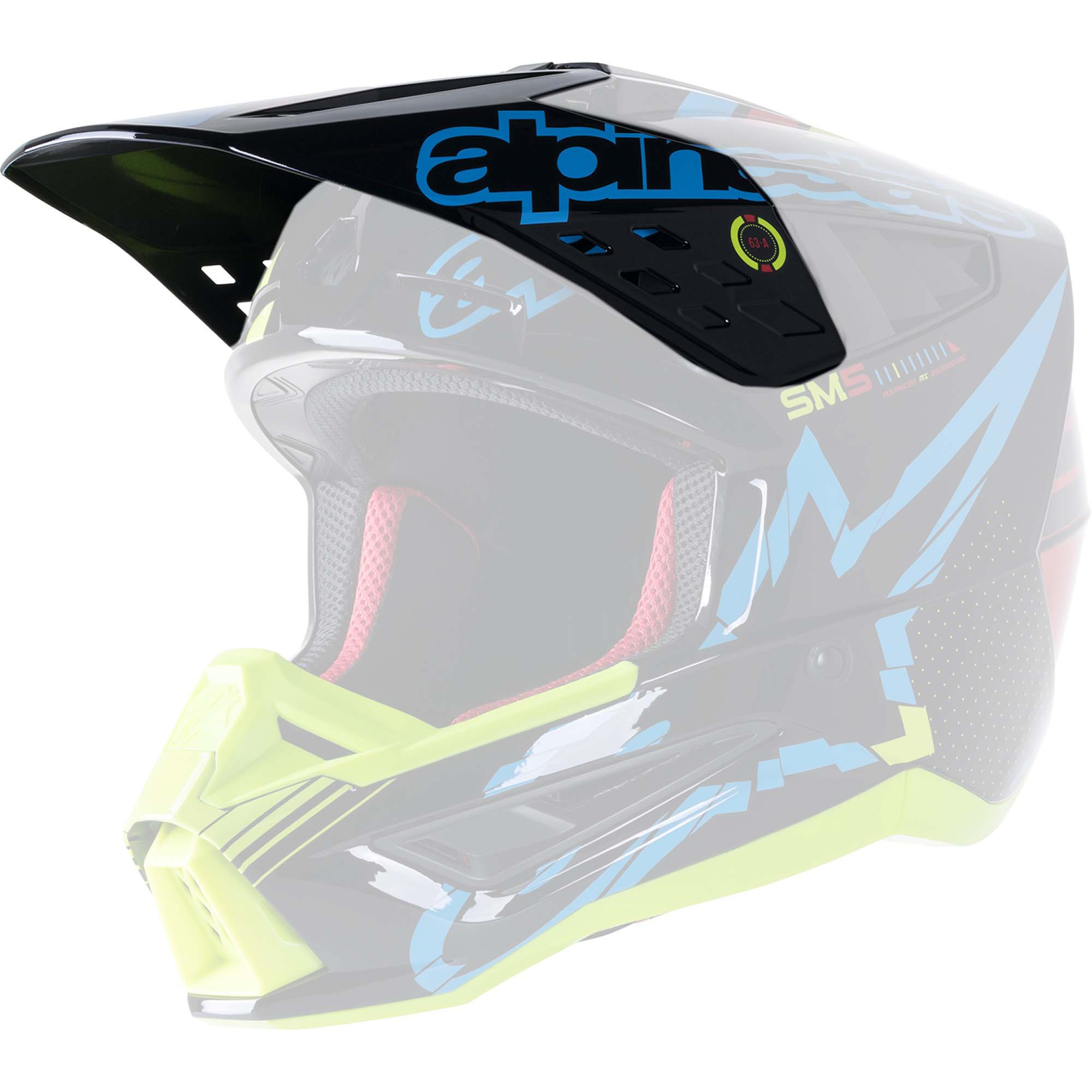 Alpinestars S-M5 Action Visor White/Cyan/Blue 8986022-2077-OS for sale ...