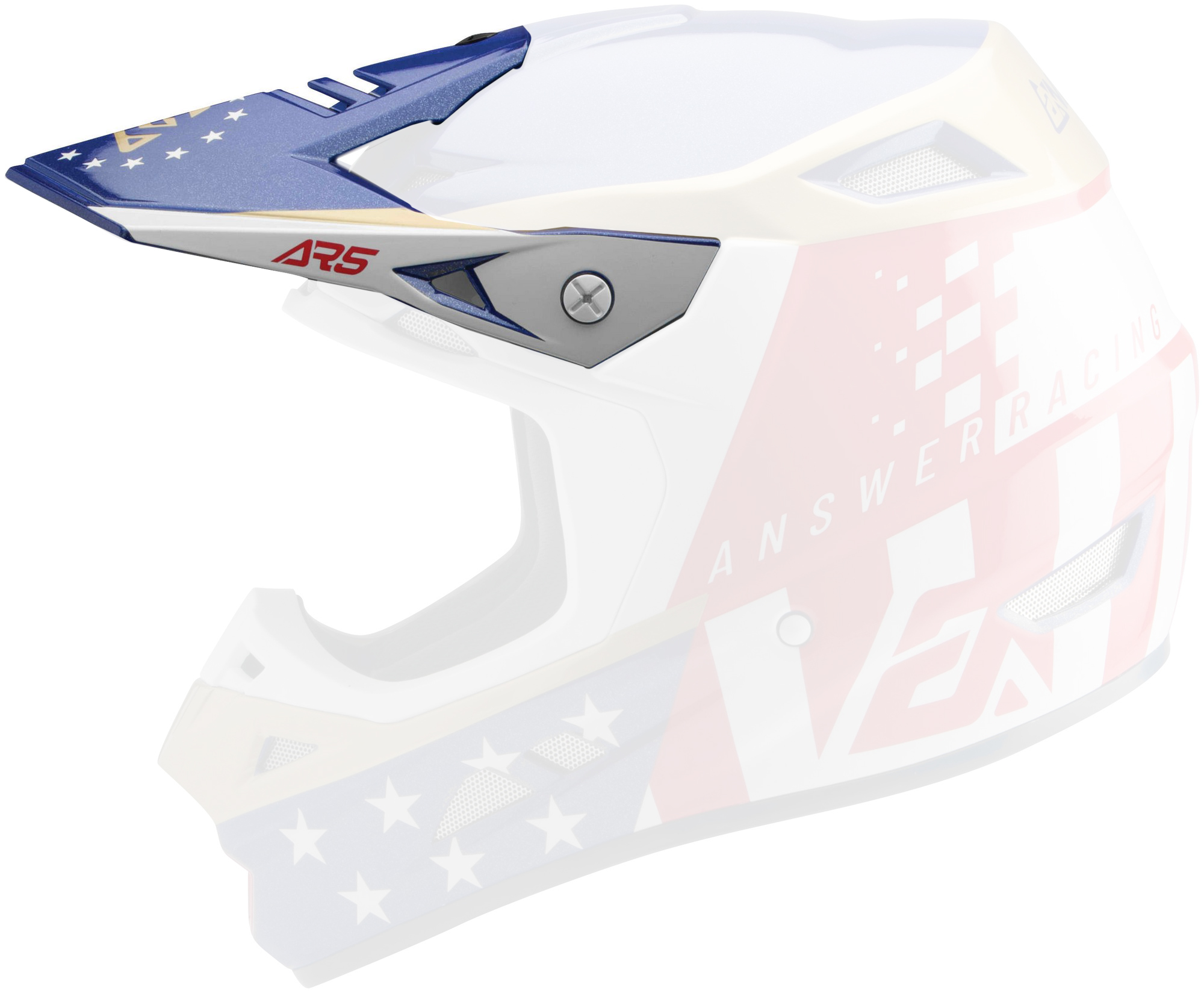 Answer Visor for AR5 Crypto Helmets - Red/Black Motorcycle ATV/UTV ...